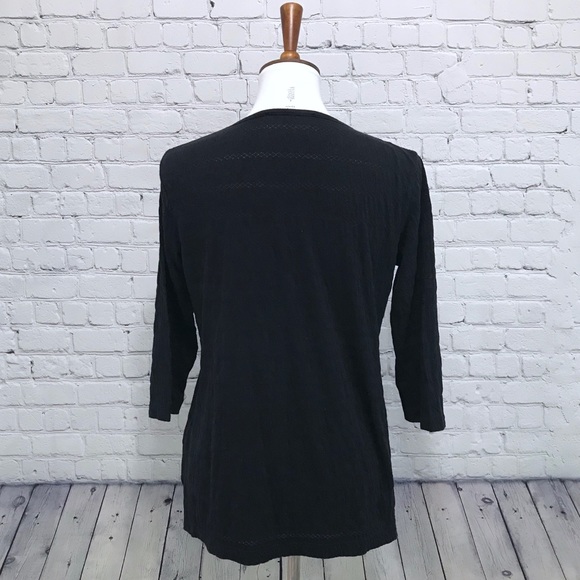 Josephine Chaus | Tops | Josephine Chaus Sport Black 34 Sleeve With ...